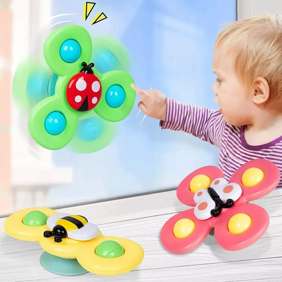 3-Piece Spinner Toy With Suction Cup – topdoon.com