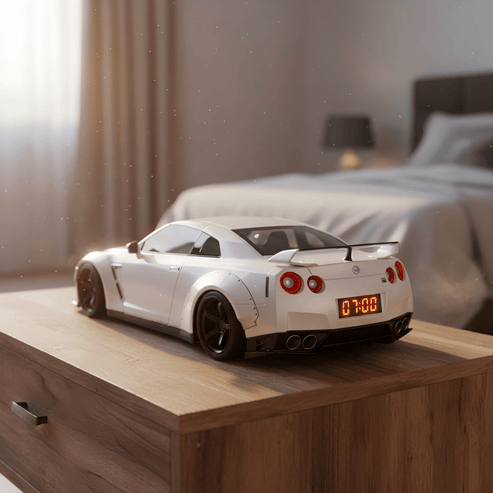 Hypercar Alarm Clock Realistic Engine & Light Effects – topdoon.com
